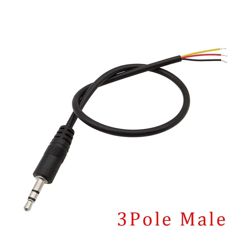 LOCHEUK Удлинитель аудио кабеля 3,5 мм 30 см 1Pcs, 3Pole Male