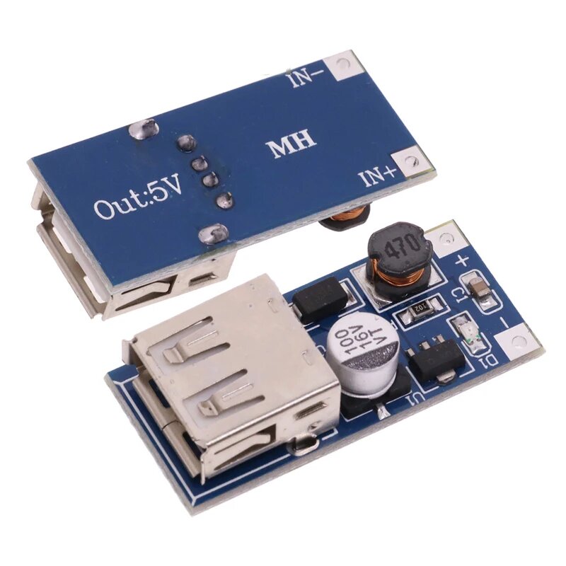 Повышающий преобразователь постоянного тока 0,9 в-5 в до 5 В мА для зарядного устройства и внешнего аккумулятора, модуль питания, выходной USB-модуль зарядки, печатная плата