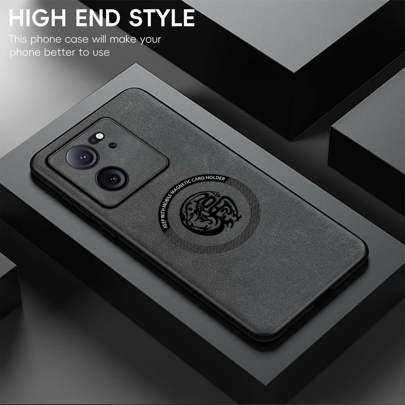 Чехол для смартфона Redmi K60 Ultra,13T ,13T Pro / Редми K60 Ultra,13T ,13T Про Роскошная кожа magsafe противоударный , Защита от падения, Корпус мобильного телефона с защитой камеры