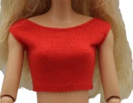 Футболка и брюки для куклы 30 см Красный, 2