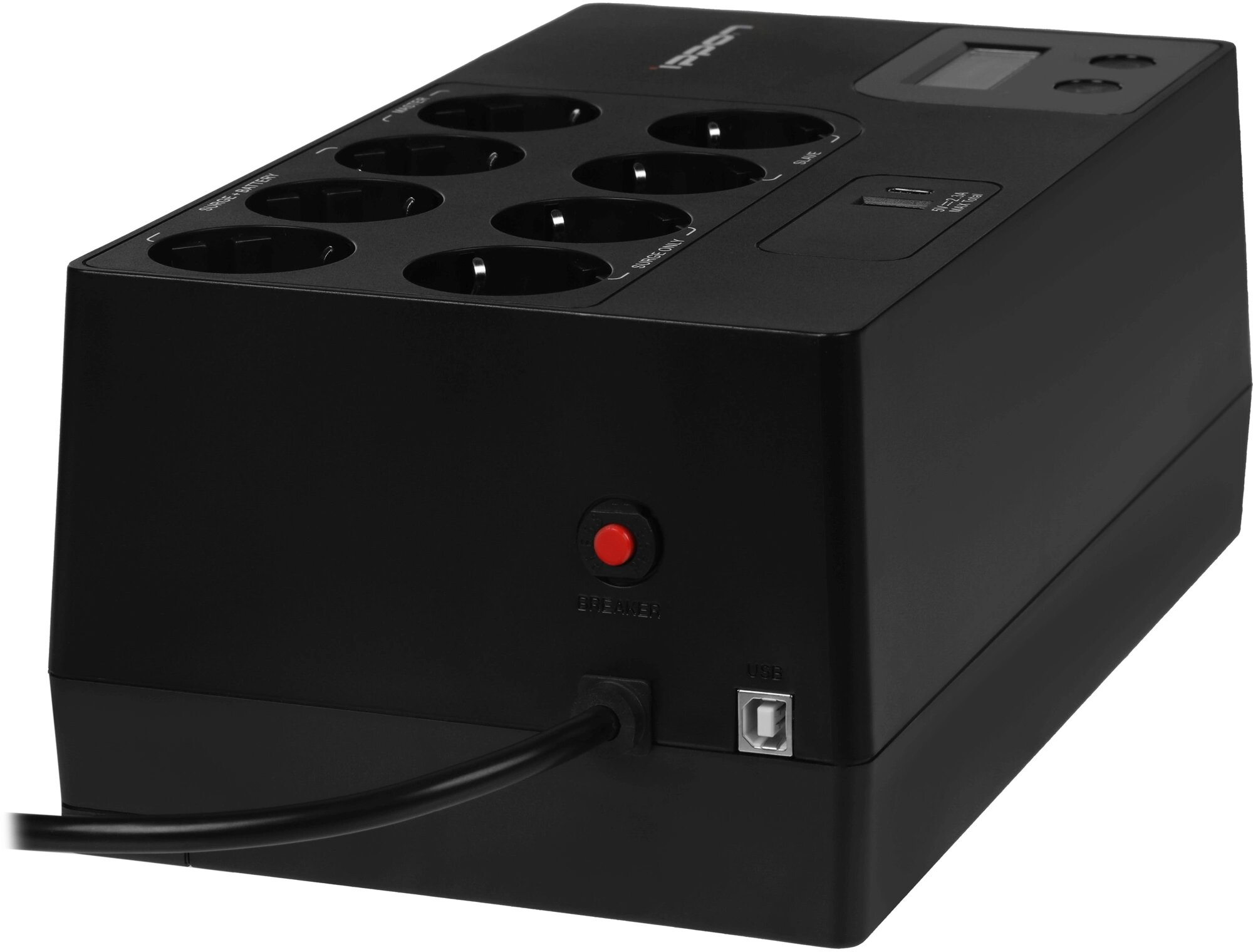 ИБП Ippon Kirpich 1050 600Вт 1050ВА черный