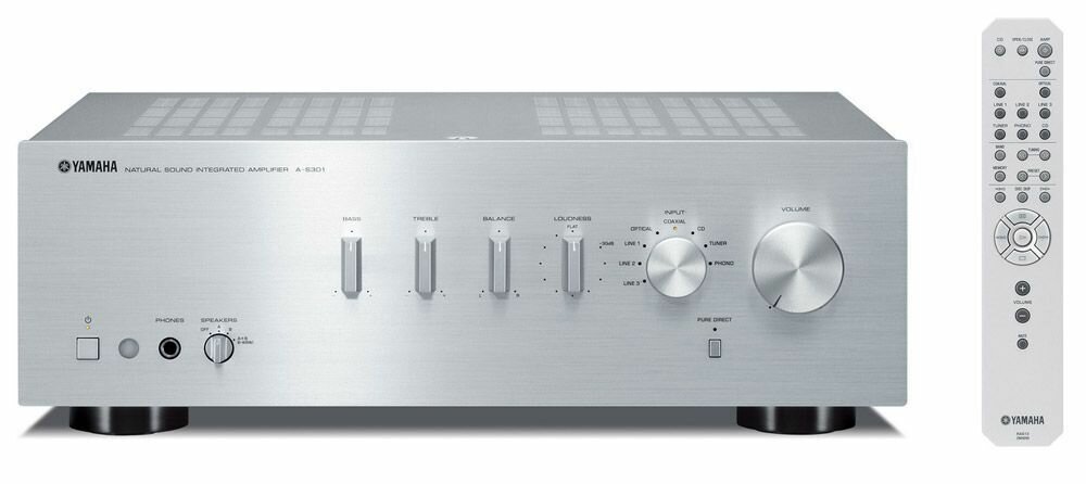 Интегральный усилитель Yamaha A-S301 Silver (черный / Yamaha A-S301 Black)
