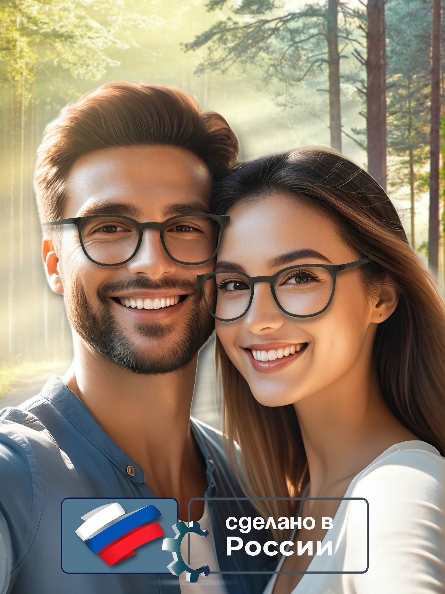 Очки для дали с футляром на магните PROUD мод. 65157 Цвет 5 с линзами ROMEO 1.499 UC -1.50 РЦ 60-62