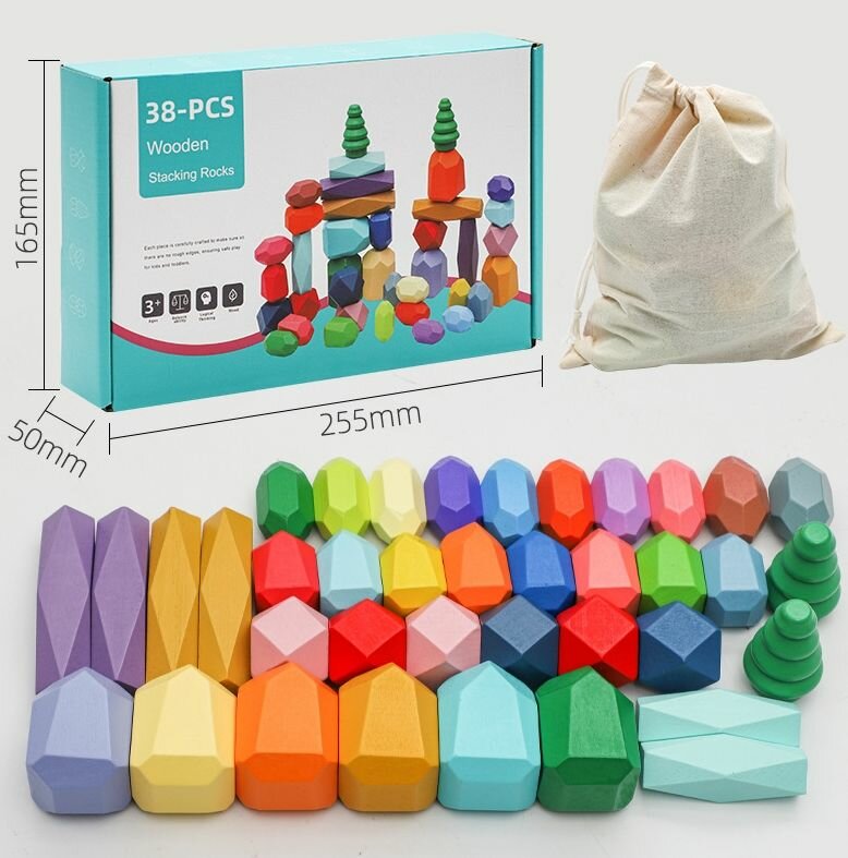Настольная игра для детей, TALENTED KIDS, развивающая, для взрослых, 38 камней