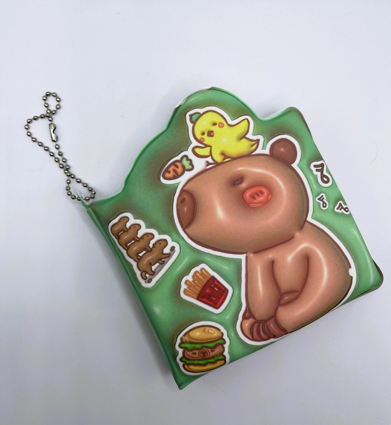 Блокнот в мягкой обложке с отрывными листами " Капибара " 80л (зеленый)