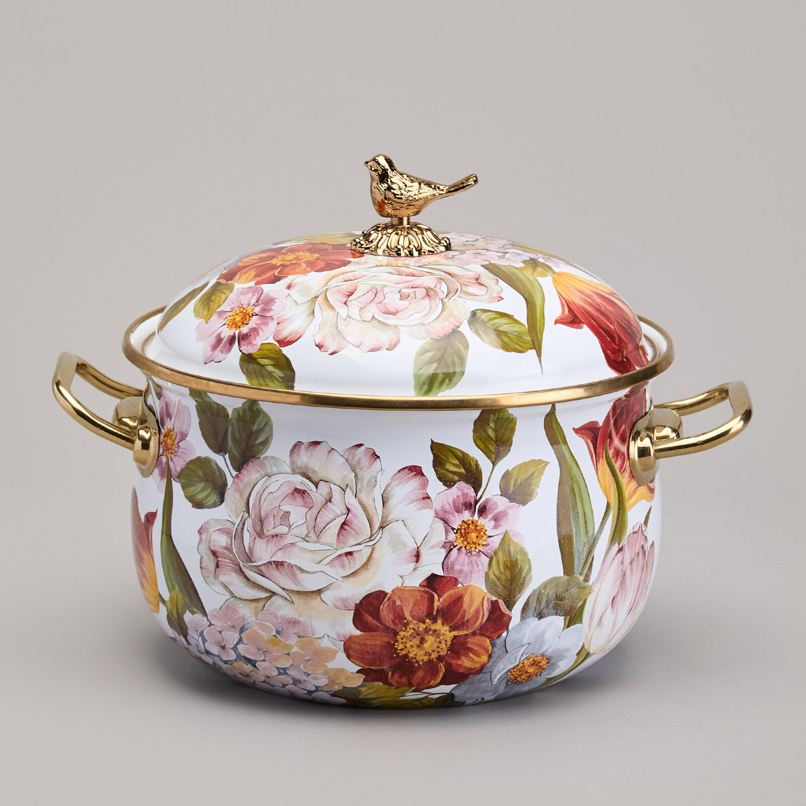 Кастрюля эмалированная с крышкой 950-593 agness серия фландрия, 3,8 л