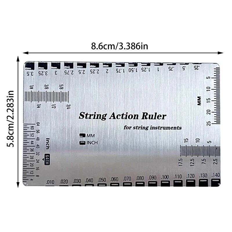 Линейка для гитары Gmarty stainless steel
