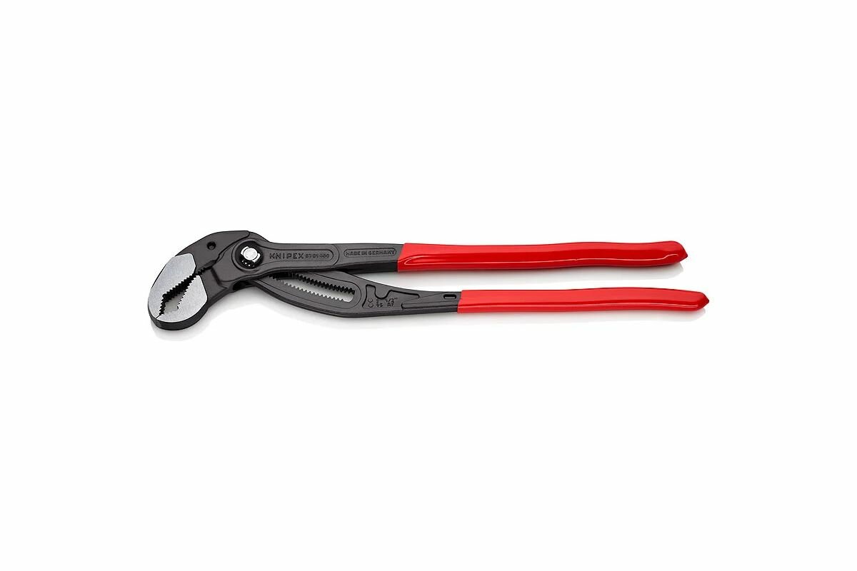 Переставные клещи Knipex sb зев 90 мм, длина 400 мм, фосфатированные, обливные ручки KN-8701400SB