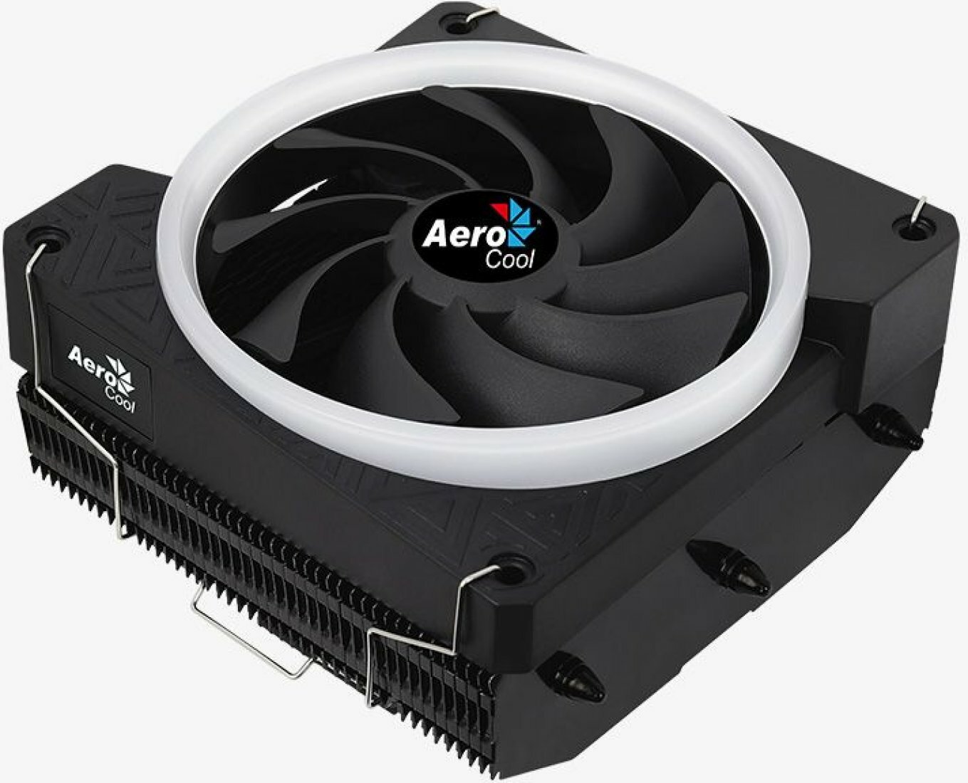 Кулер для ПК Aerocool Cylon 3H Soc-AM5/AM4/1151/1200/1700 4-pin 13-24dB Al+Cu 125W 480gr LED Ret