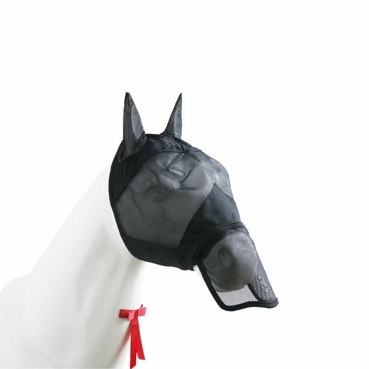 Маска антимоскитная для лошадей с защитой носа, Высокая эластичность,2 шт