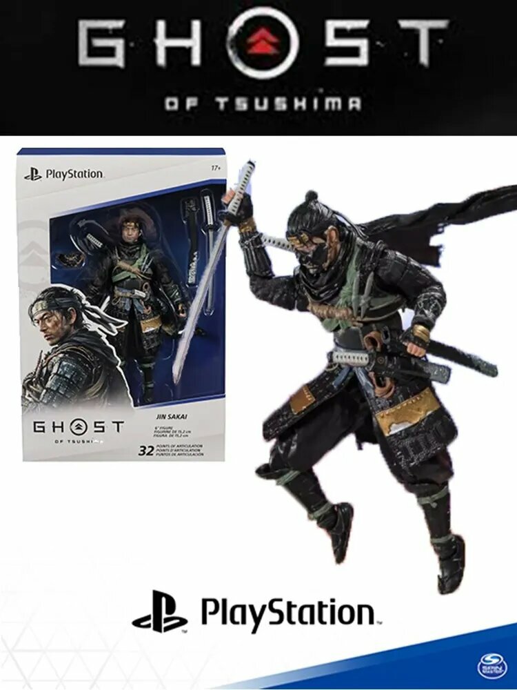 Ghost of Tsushima, Призрак Цусимы, Джин Сакай, подвижная фигурка / 16 см.