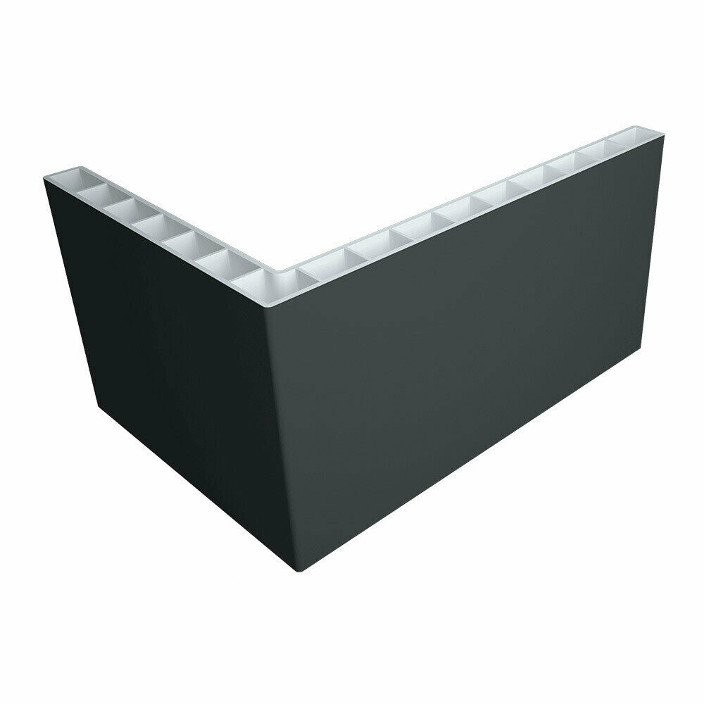 Наличник AquaDoor телескопический 70х100х2200 мм ПВХ графит прямой (1 шт.)