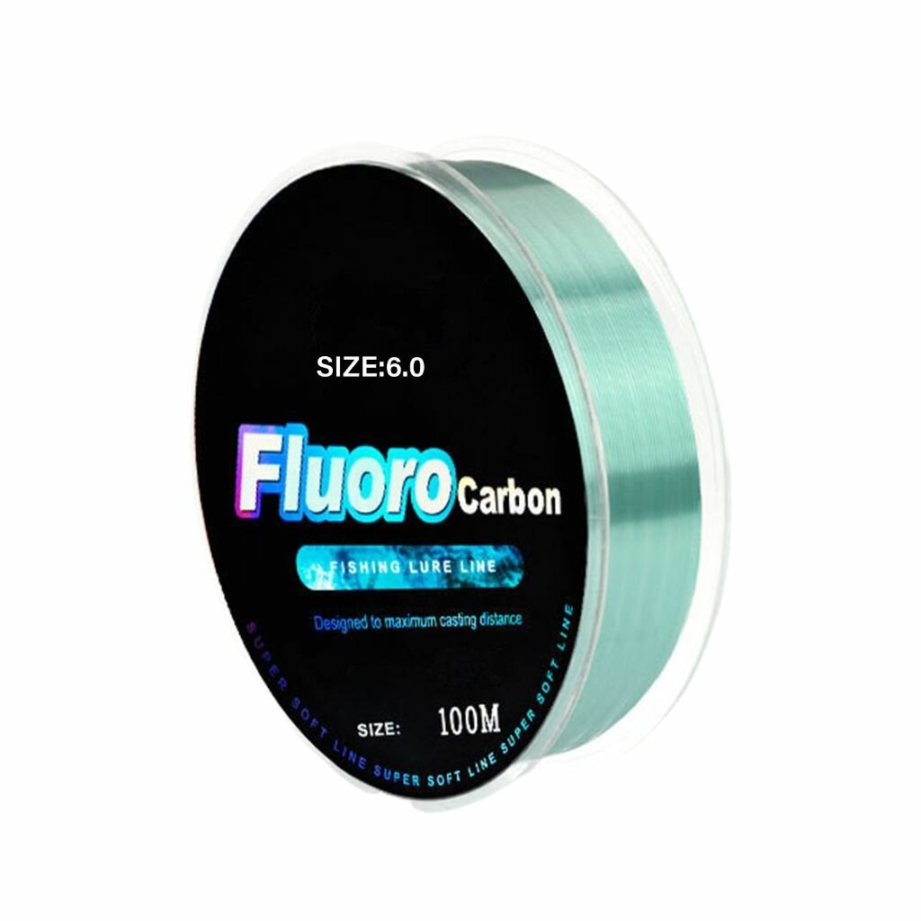 Рулон 100 метров капроновой нити зеленого цвета-№ 6.0