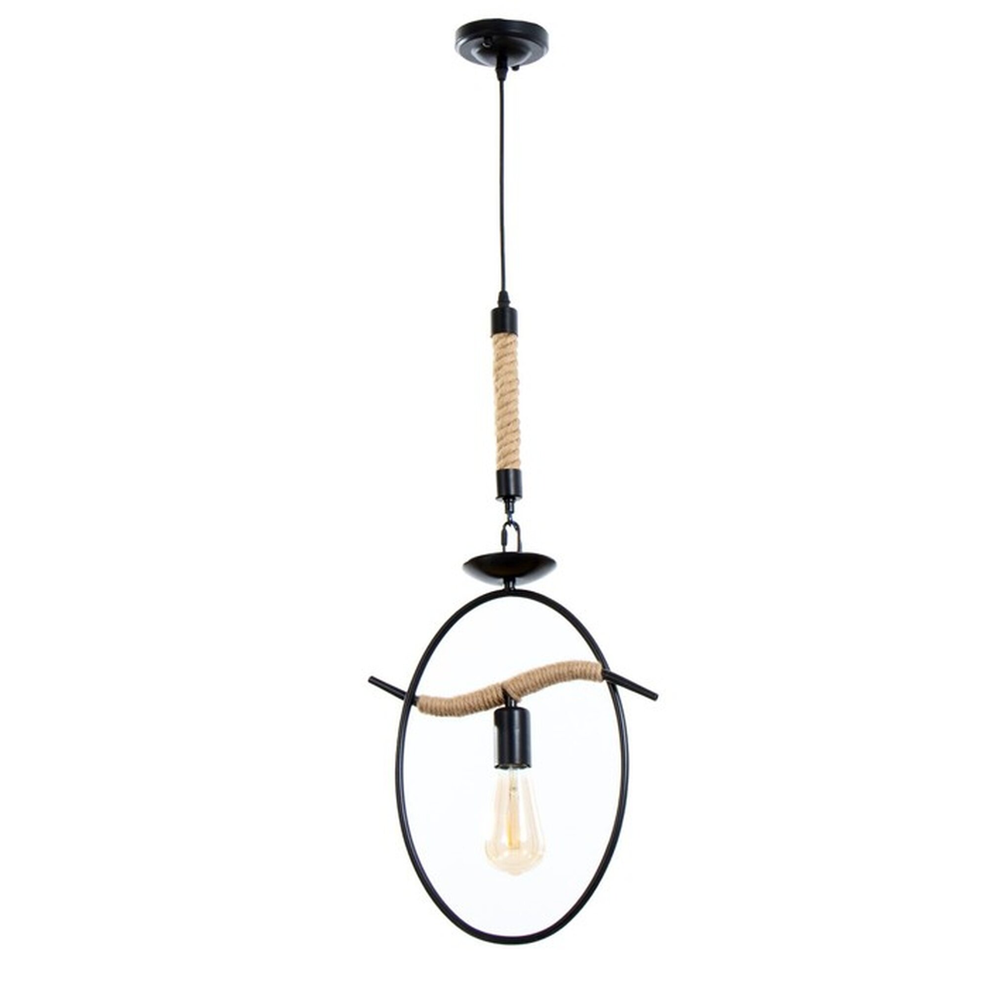 Светильник BayerLux "Киотт", E27, черный, металл, 28x10x63 см