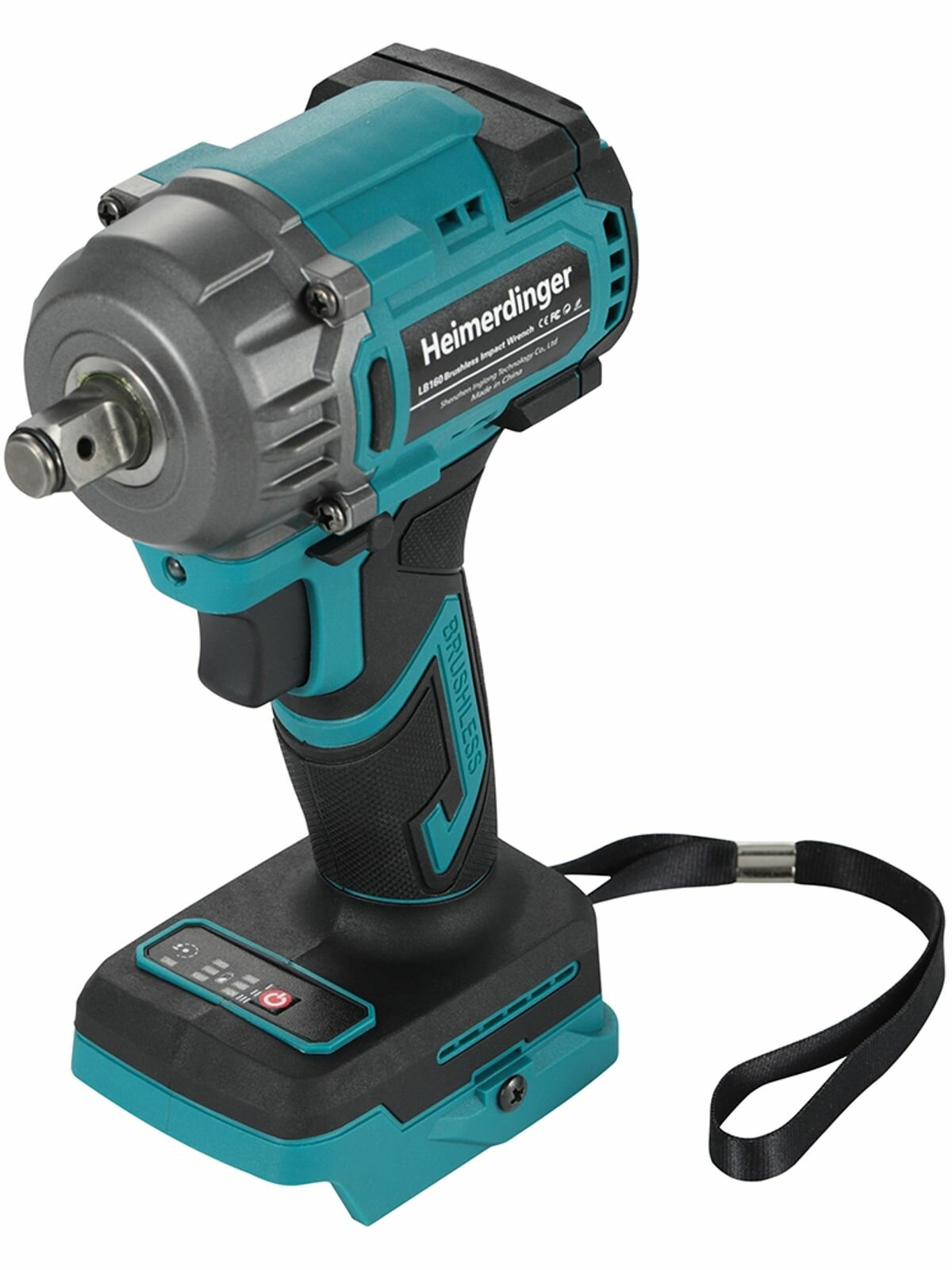 Гайковерт Heimerdinger LB160 1/2", 18V, 550Нм, бесщеточный, ударный, без АКБ