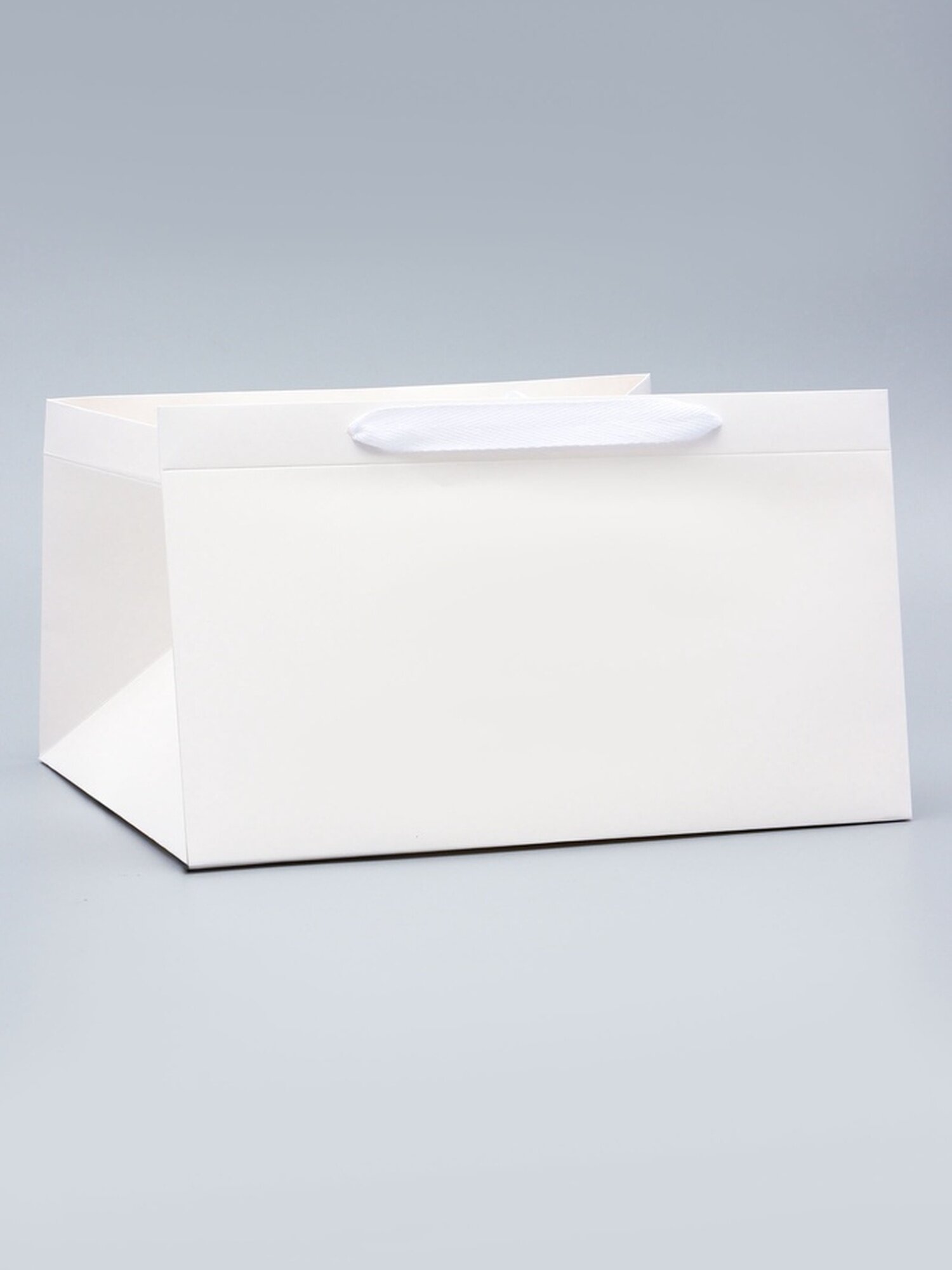 Пакет для торта UPAK LAND, с широким дном, 30×30×17.5 см, белый