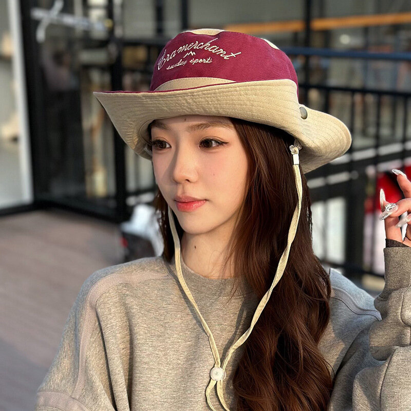 Шляпа, женская, размер M, винно-красная