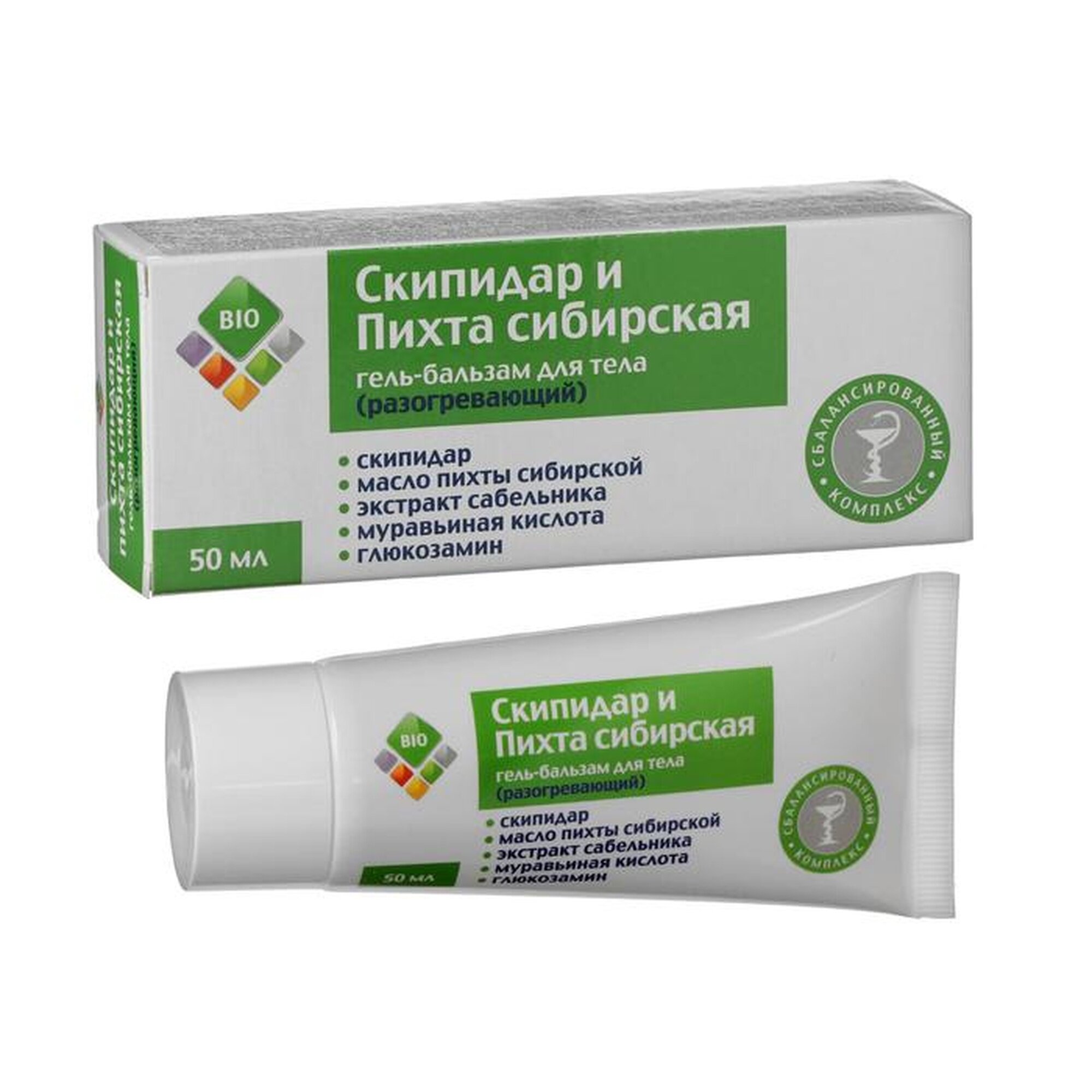 Гель-бальзам BIO "Скипидар и Пихта Сибирская", для тела, 50мл