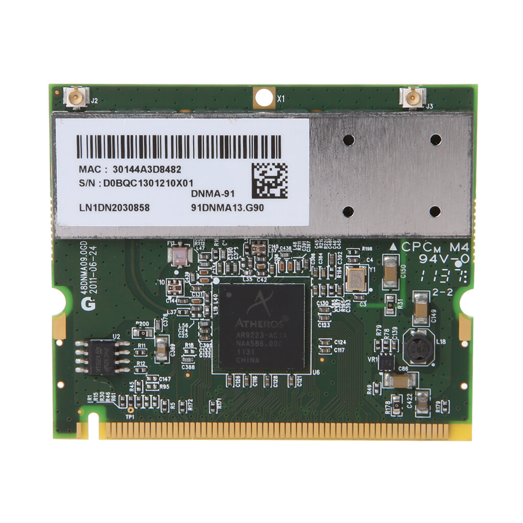 Atheros AR9223 Mini PCI Ноутбук Беспроводная Сетевая карта WIFI WLAN для Acer для Dell 300M 802.11 a/b/g/n