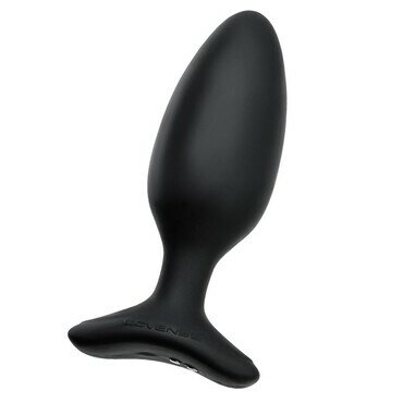 78920 Анальная втулка LOVENSE Hush 2 (M), силикон, черная, 13,5 см, 4,4 см. Управляемая на расстоянии пробка с вибрацией