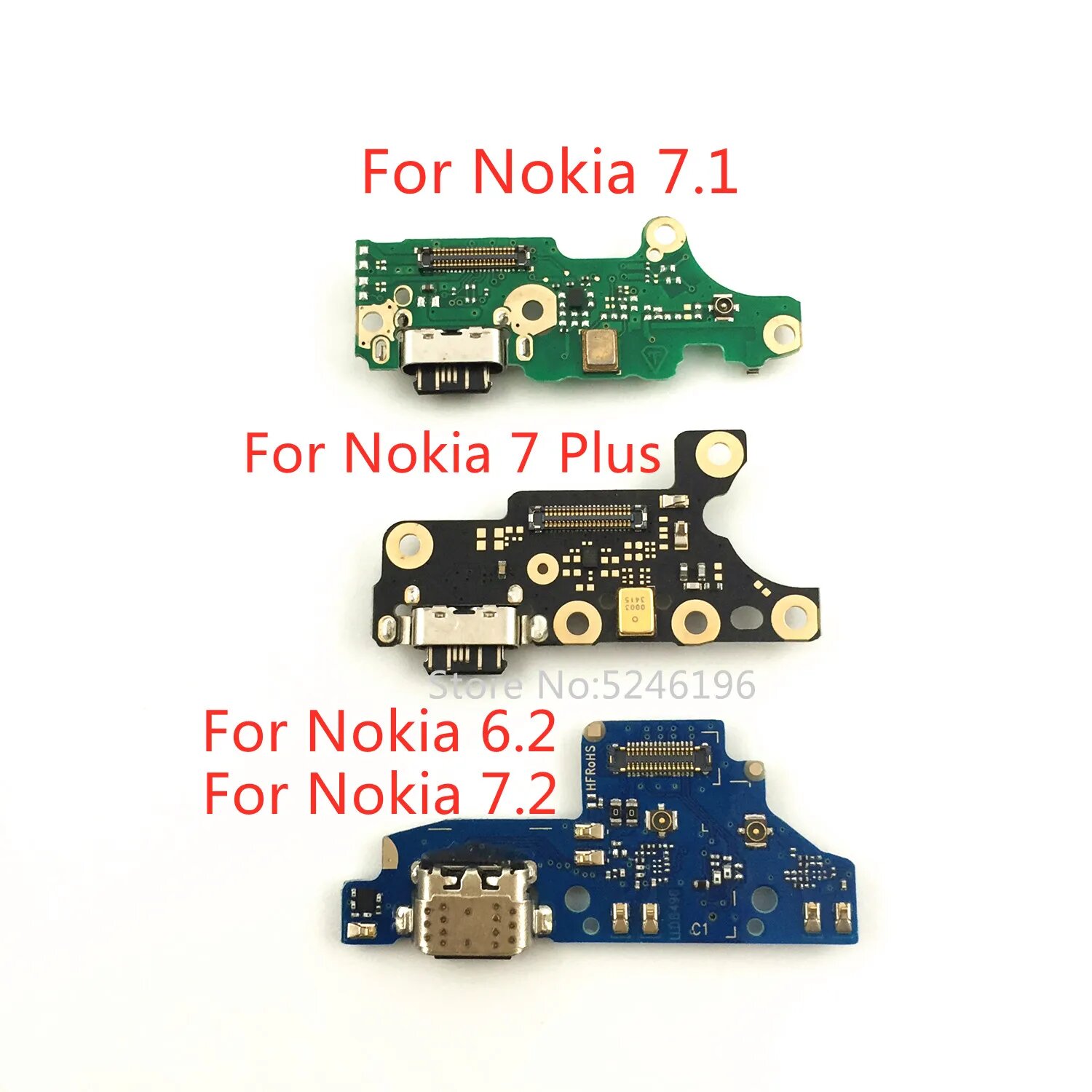 1 шт. USB-порт для зарядки, разъем для зарядного устройства для Nokia 7,1 Nokia 7 Plus For Nokia 7.2
