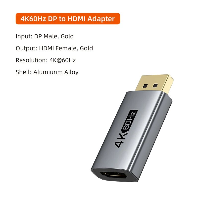 CABLETIME DP-HDMI адаптер 4K60Hz