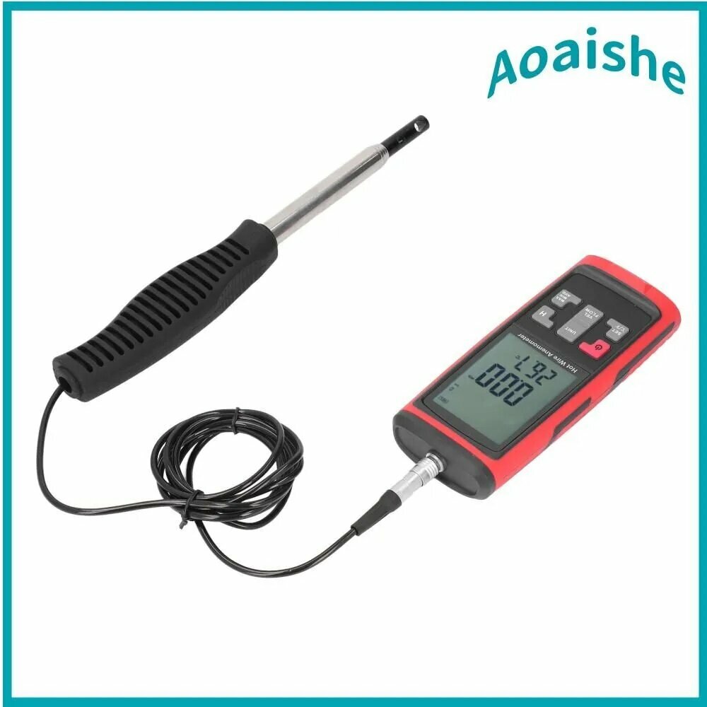 Цифровой тепловой анемометр с отдельным датчиком для измерения скорости воздуха в системах вентиляции