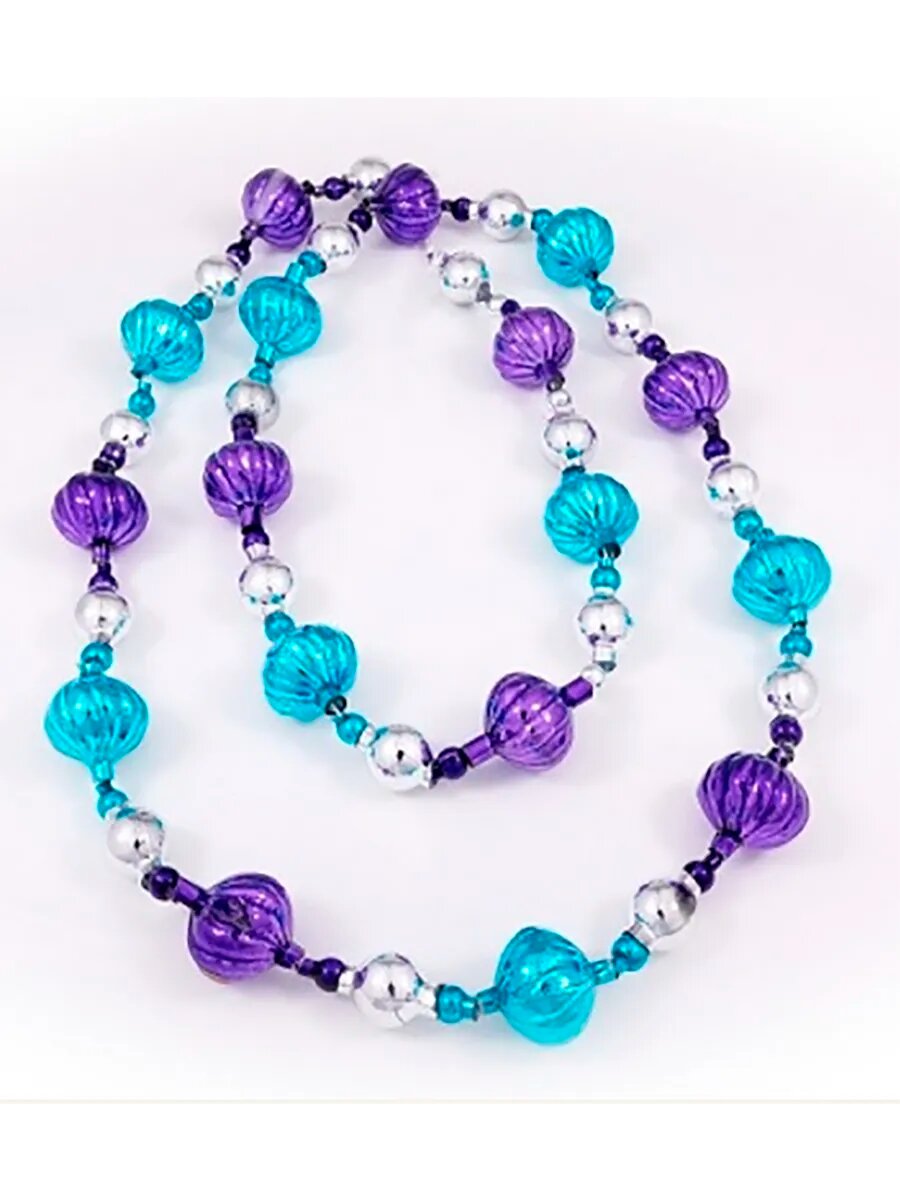 Елочное украшение бусы формовые "Дольки" 120 см, новогодние, для декора