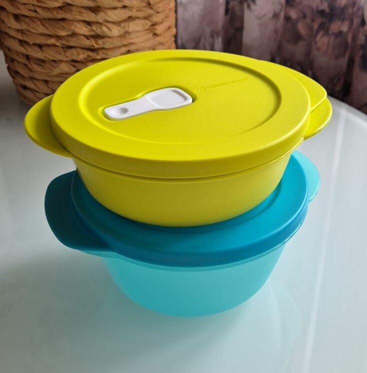 Контейнеры "Новая волна" для разогрева в СВЧ : 600мл, 800мл. (2 шт) Tupperware