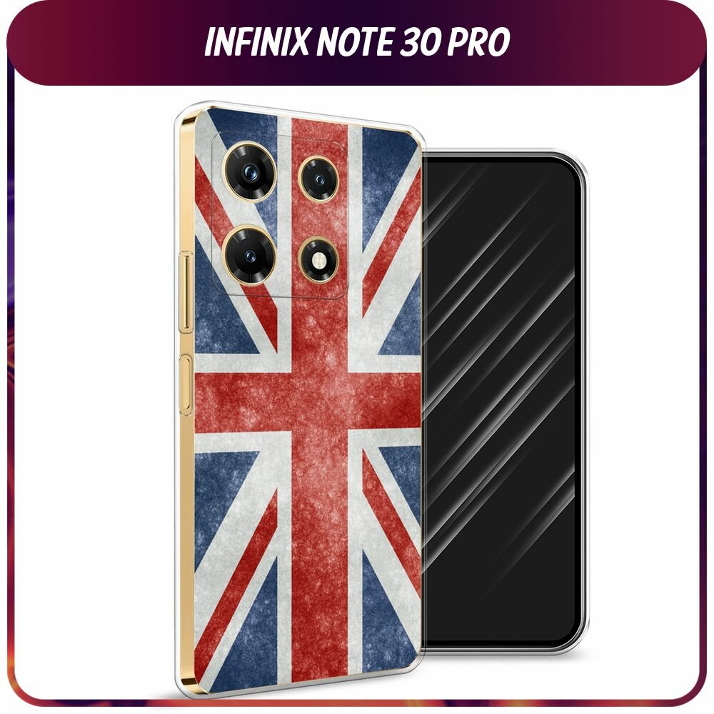 Чехол на Infinix Note 30 Pro / Инфиникс Нот 30 Про с принтом "Флаг Великобритании 1"