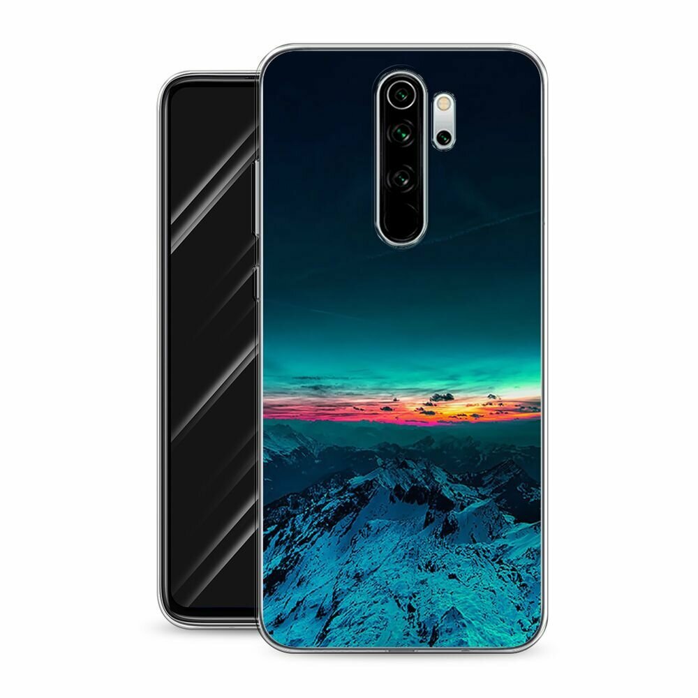 Чехол на Xiaomi Redmi Note 8 Pro / Сяоми Редми Нот 8 Про с принтом "Закат в горах" — фото 1