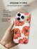 Чехол на Apple iPhone 17 Pro / Айфон 17 Про с принтом "Рыжие гибискусы", прозрач...