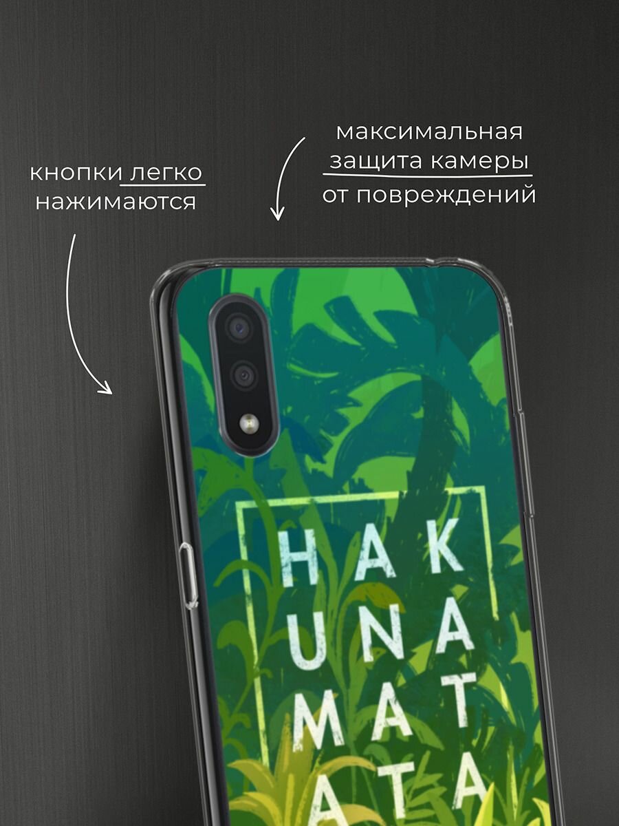 Чехол на Samsung Galaxy A01 / Самсунг Гэлакси А01 с принтом "Акуна матата" — фото 1