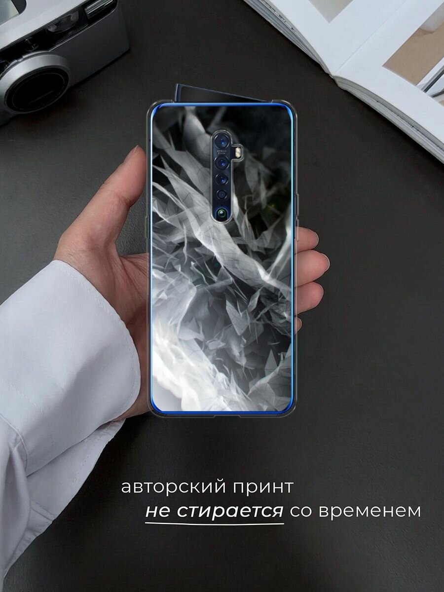 Силиконовый чехол на Oppo Reno 2 / Оппо Рено 2 с принтом "Абстракция 9" — фото 1