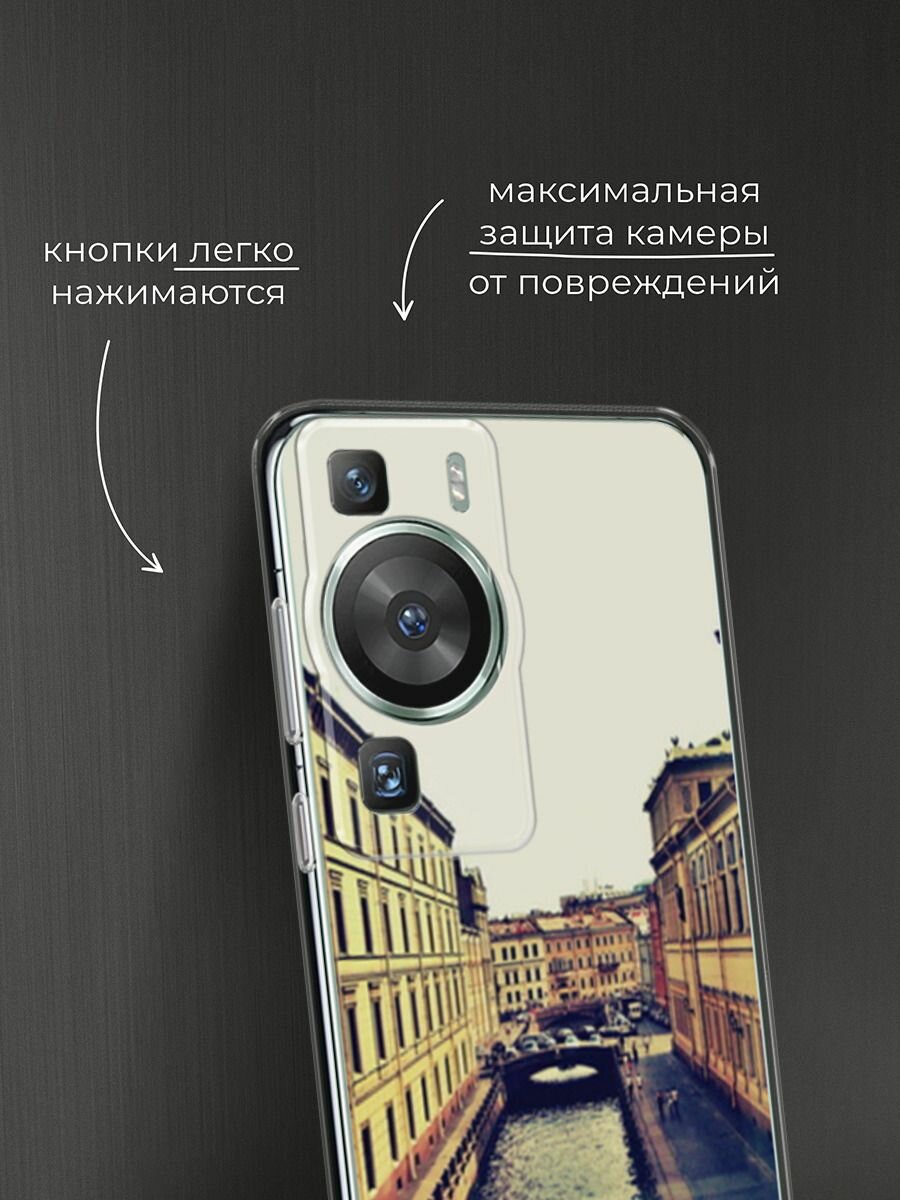 Чехол на Huawei P60/P60 Pro / Хуавей P60/P60 Про с принтом "Санкт-Петербург" — фото 1