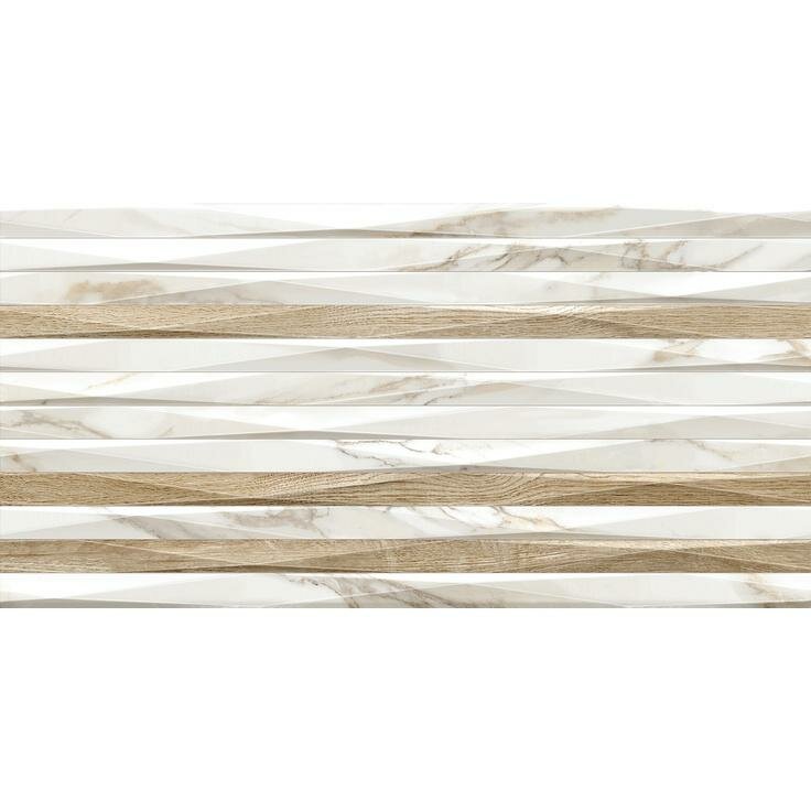 Керамическая плитка Alma Ceramica Euphoria TWU2550EPH14 24.9x50 Глянцевая Белый