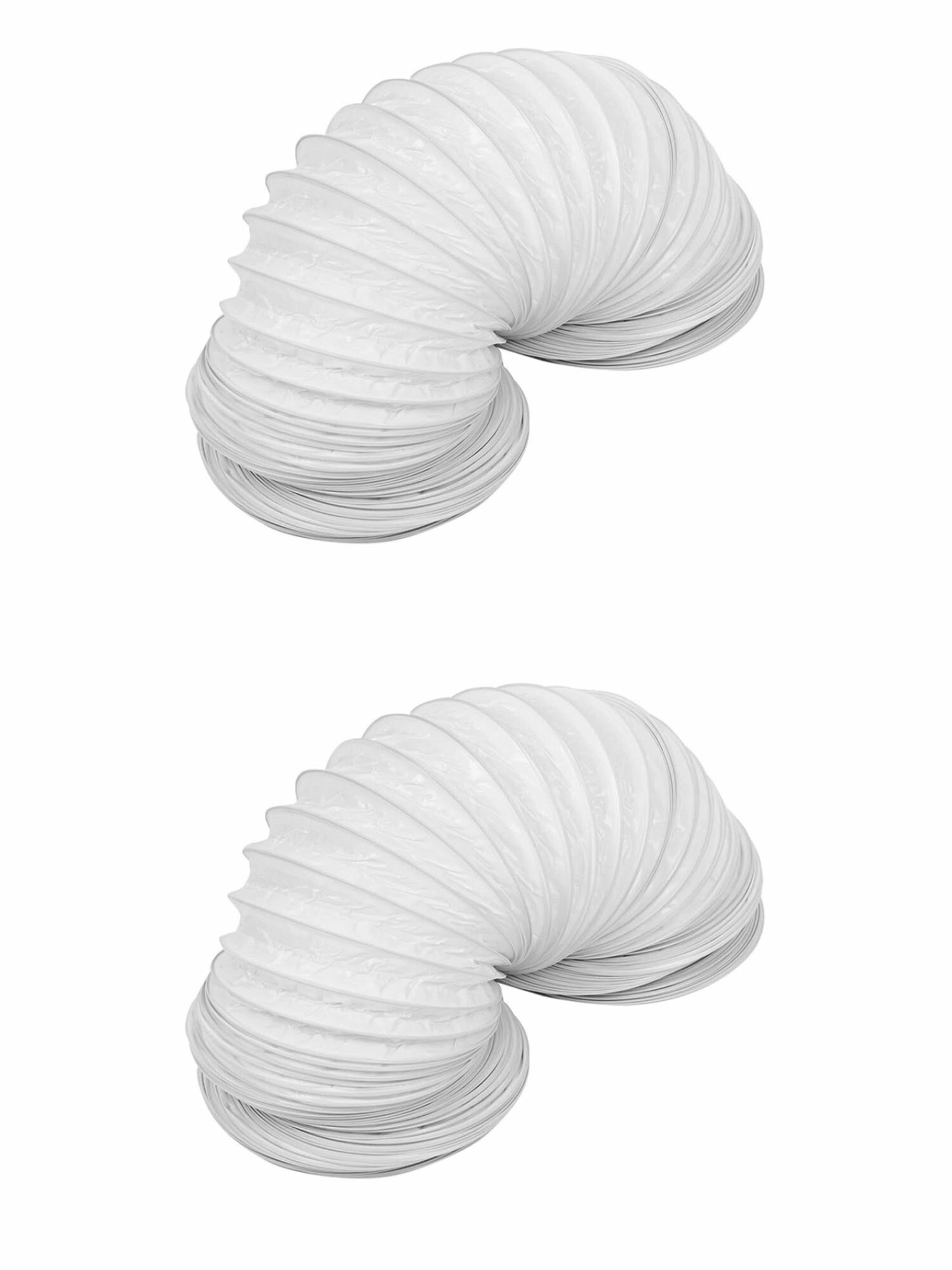 Воздуховод гибкий гофрированный армированный полимерный d100 мм 2 м (2 шт.)