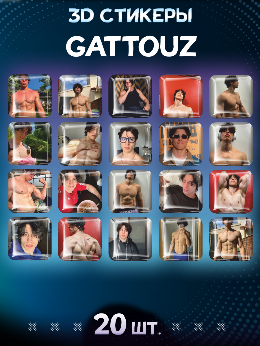 Наклейки на телефон 3D Gattouz0 актер