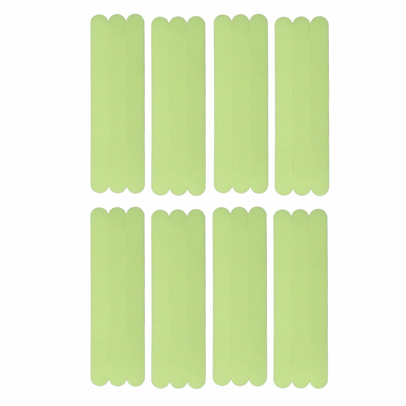 Светящийся в темноте маркер для лестницы, самоклеящийся, противоскользящий, люминесцентный, лента для лестниц, 24 полоски, для ванной комнаты, бассейна, безопасности, зеленый