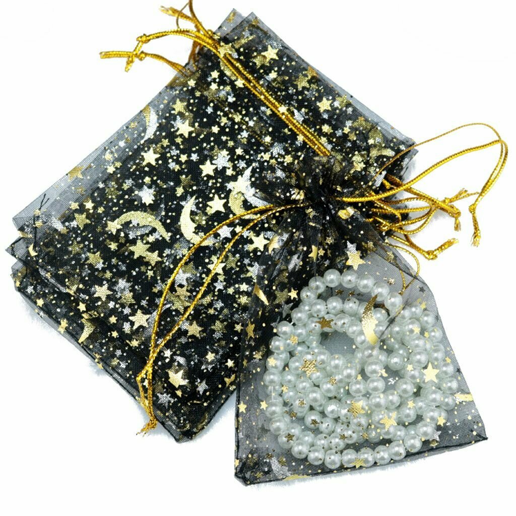 Подарочный мешочек для ювелирных изделий из органзы Moon Star 9x7 см 3,5x2,8 дюйма