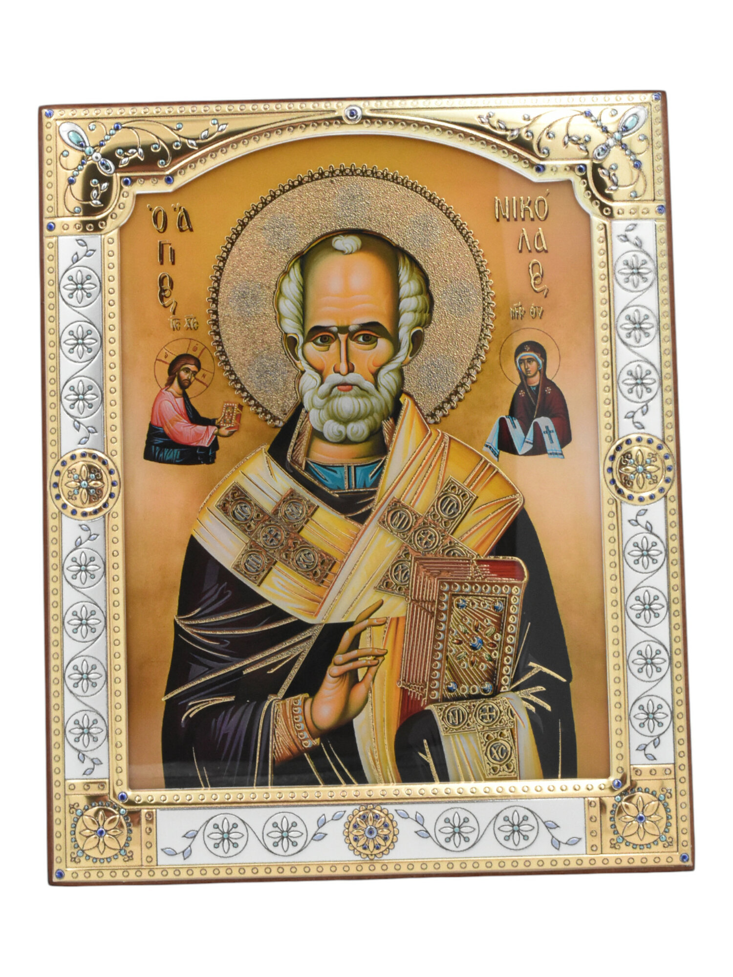 Икона Николай Чудотворец на стекле 23.7х29.8см, SA7023/5OSAT