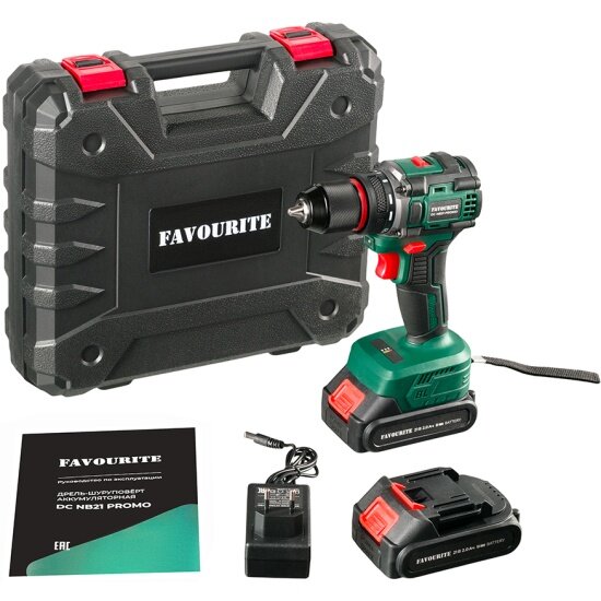 Favourite Tools Дрель-шуруповёрт DC NB21 PROMO , акк. Li-ion, 21В, бесщёточн. FAVOURITE