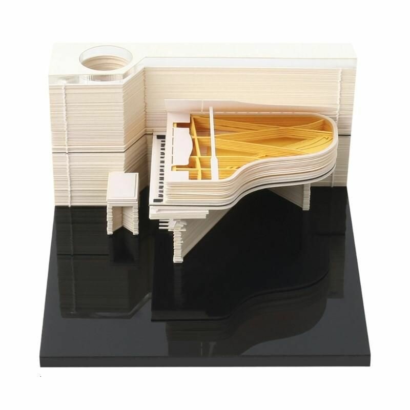 Инновационный еженедельный блокнот-календарь для пианино, Белый