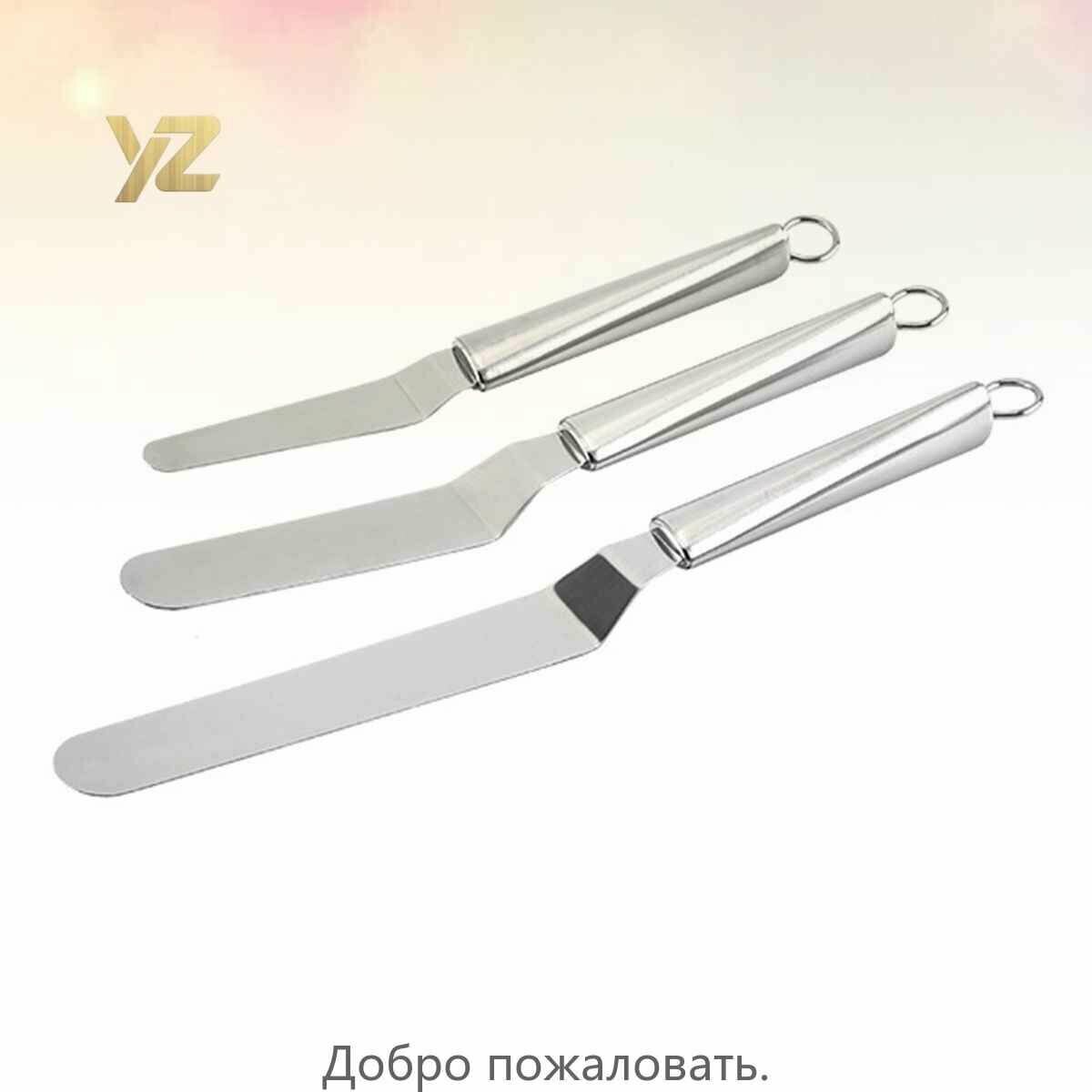 3 Штуки Скребка Для Тортов, Нержавеющая Сталь, Для Кондитеров