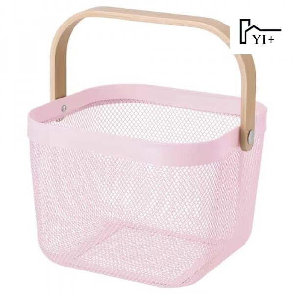 IKEA RISATORP (икеа рисаторп) Корзина сетчатая розовая 25х26х18 см