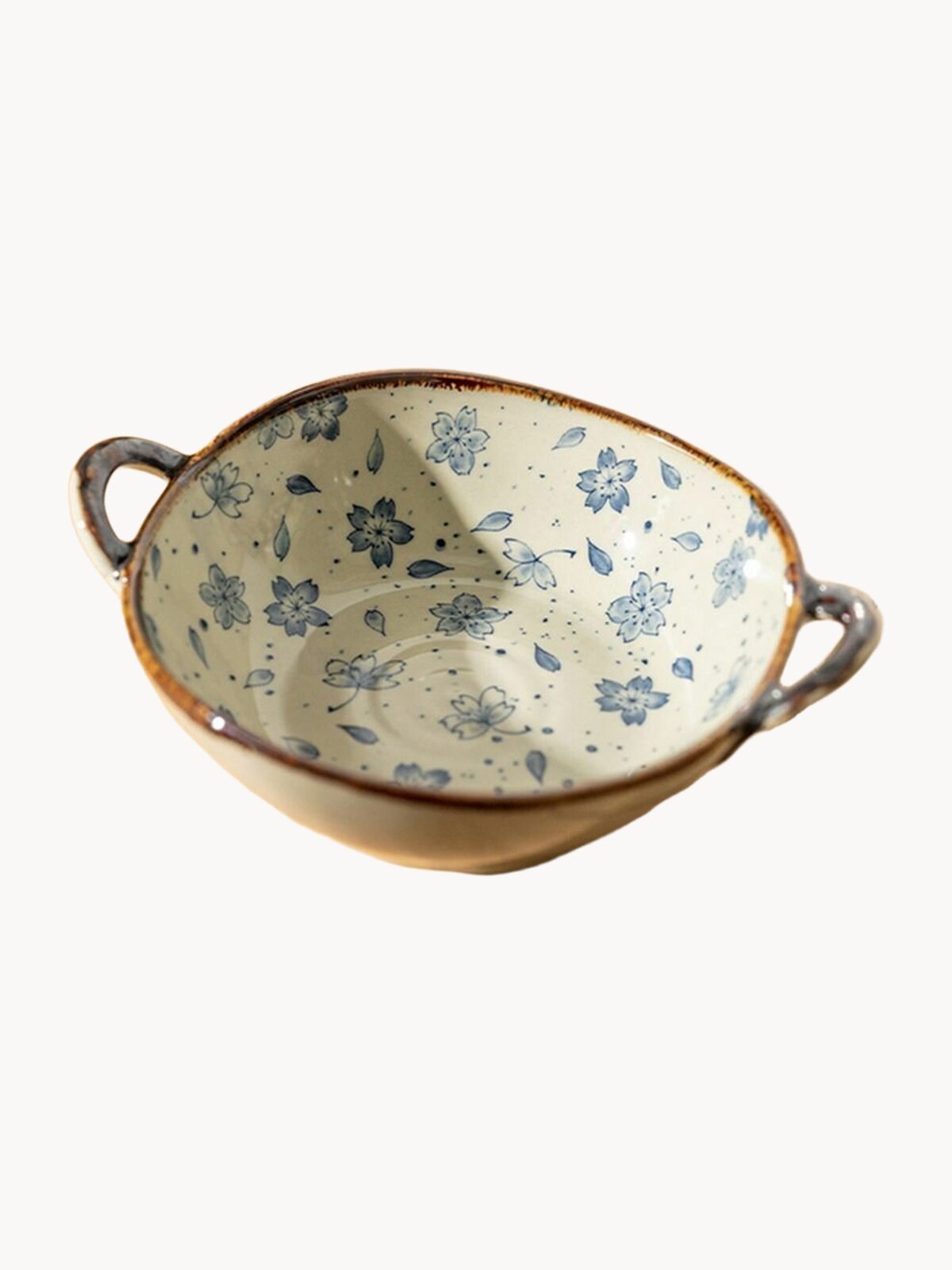 Керамическая глубокая миска для лапши и супа 700 мл, подходит для микроволновки и посудомоечной машины