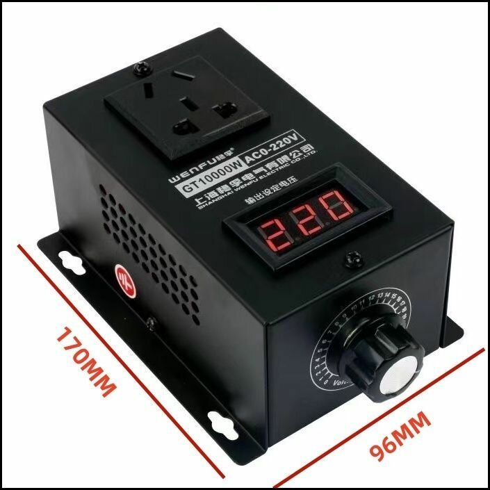 Эксклюзивный регулятор мощности ТЭН 10000Вт 220В с переменным резистором GT10000W для управления напряжением-. Катюша