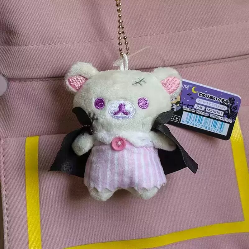 Ключка Rilakkuma с вампиром на Хэллоуин - Официальный японский аниме-аксессуар, 10 см, мягкая игрушка для сумок и лейков