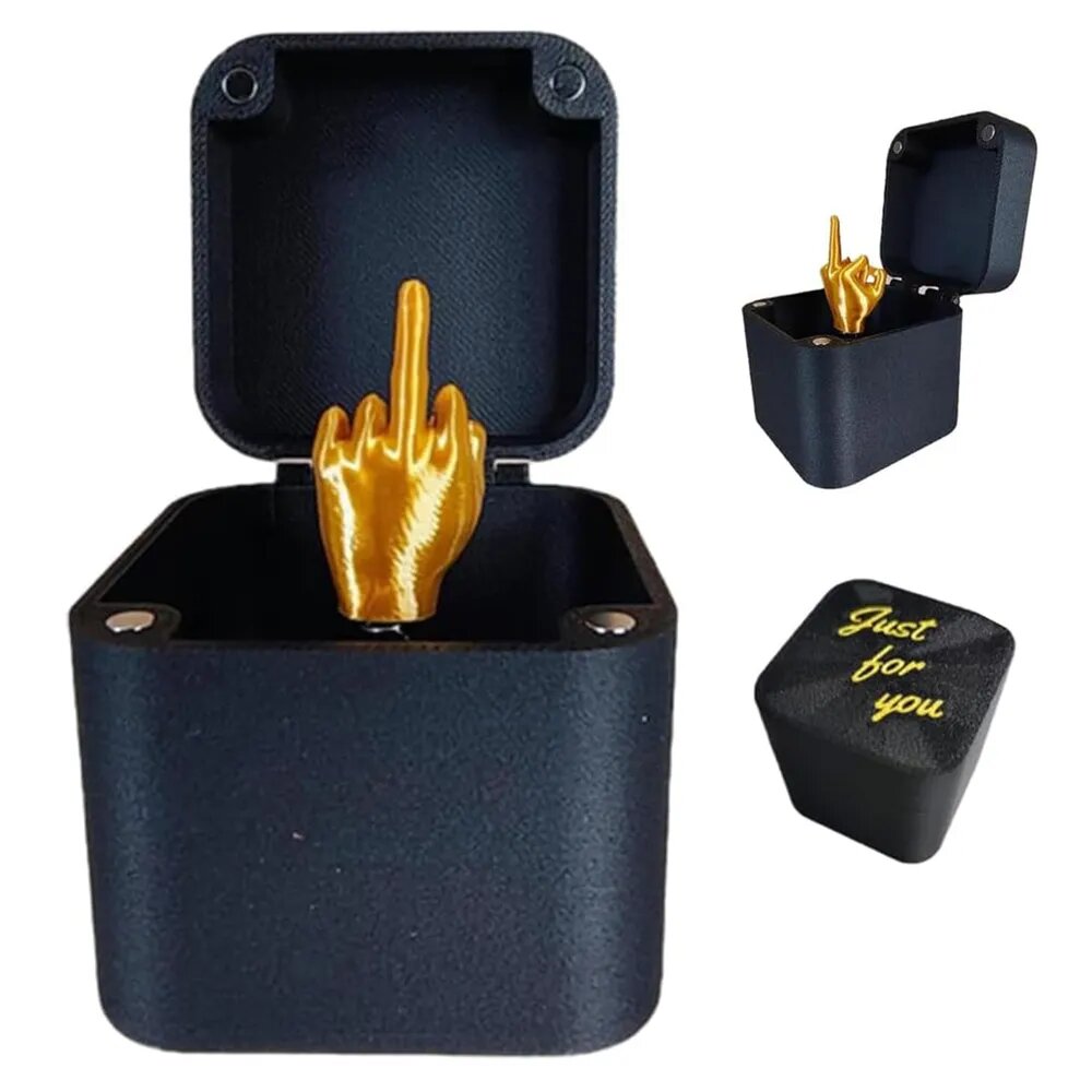 Подарочная коробка-сюрприз в виде среднего пальца