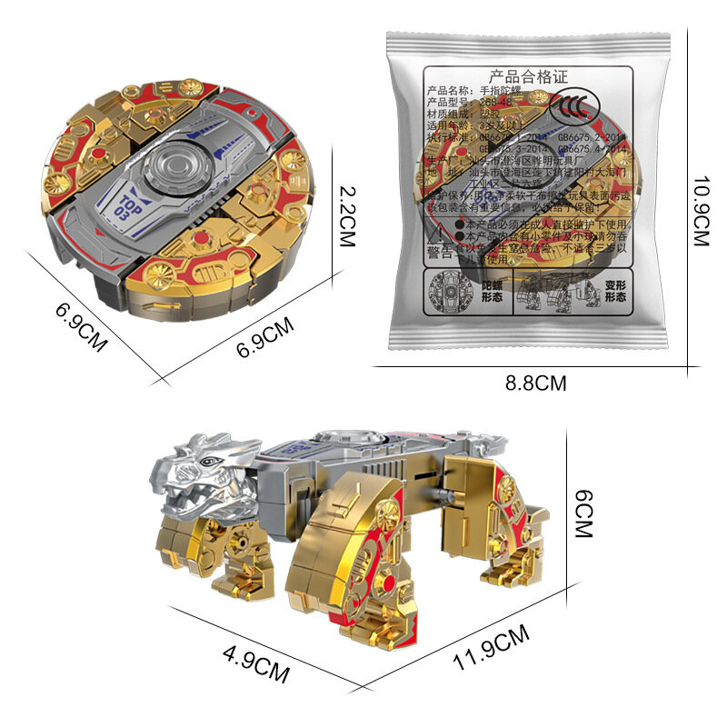 Новый фиджет-спиннер, трансформирующийся робот, детская игрушка, механический вращающийся спиннер для пальцев, оптовая продажа маленьких игрушек